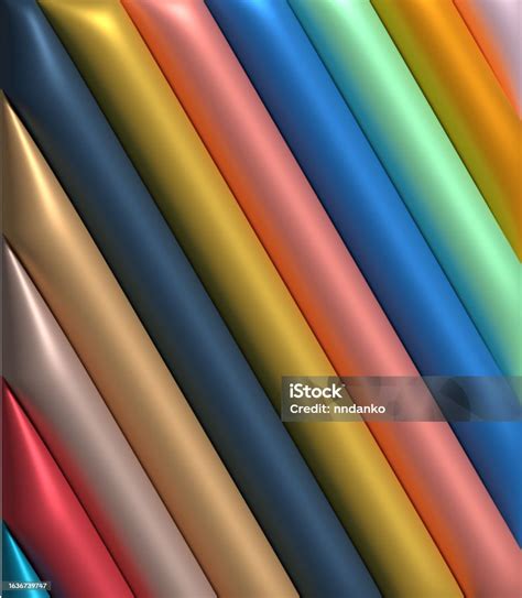 반짝이는 표면이 있는 여러 가지 빛깔의 부풀려진 선 3d 렌더링 그림 0명에 대한 스톡 사진 및 기타 이미지 0명 공기 주입 노랑 Istock