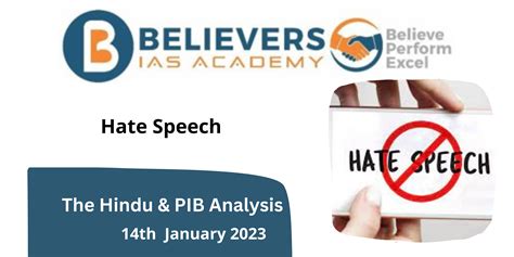 Hate Speech Believers Ias Academy