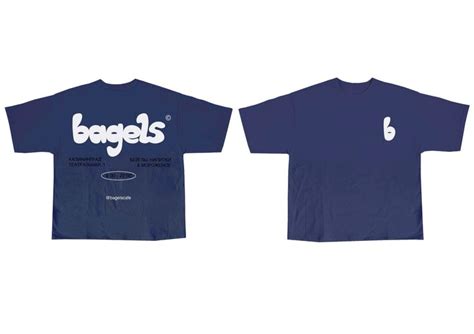 Blue Bagels Tee Design в 2024 г