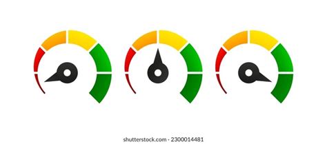 Speedometer Gauge Meter Signs Scale Level Stock Vector Royalty Free 2300014481 Shutterstock