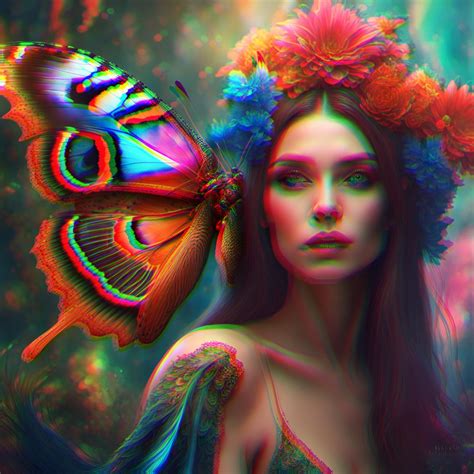 Pacock Butterfly Rtrippyart