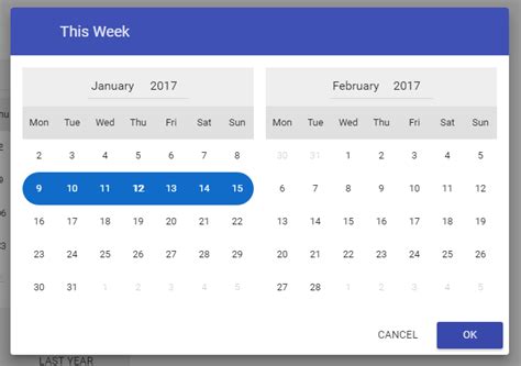 Material Date Range Picker Servicedirective Angular Script