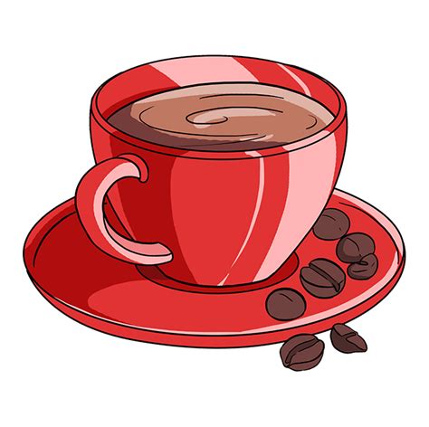 How To Draw A Coffee Cup Really Easy Drawing Tutorial