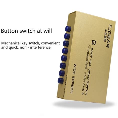 8 Port Vga Switch Video Switcher Box 1920 1440 250 Grandado
