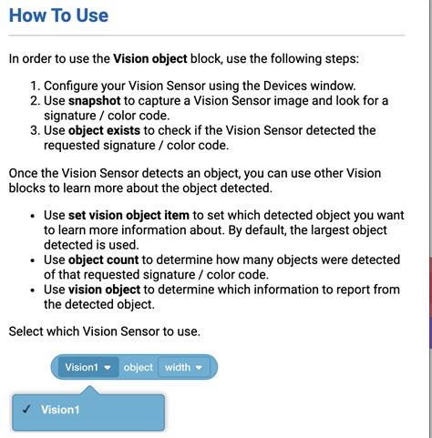 Vision Sensor Coding Error Vexcode Iq Technical Support Vex Forum