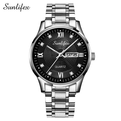 Sunlifex Jam Tangan Pria Dewasa 2022 Anti Air ORI Fashion Business Auto Date Analog Jam Tangan