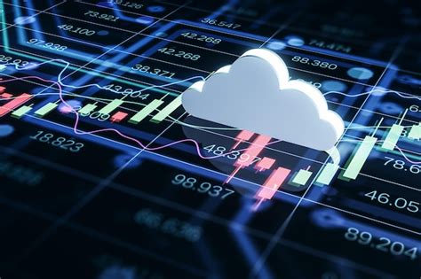 Premium Photo Cloud Computing And Financial Data Analysis Concept 3d Rendering