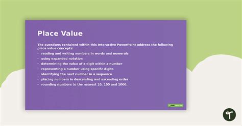 Digit Place Value Warm Up Interactive PowerPoint Teach Starter