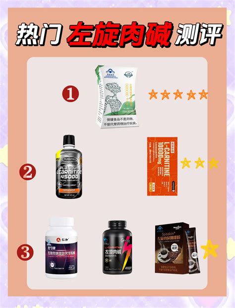 6款左旋肉碱产品真实测评，哪款最值得买？