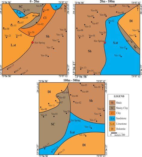 Subsurface Geological Section Of The Study Area Download Scientific Diagram