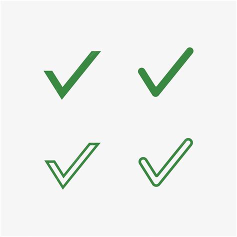 체크 마크 로고 아이콘 및 기호 체크리스트 디자인 ⁇ 터 프리미엄 벡터