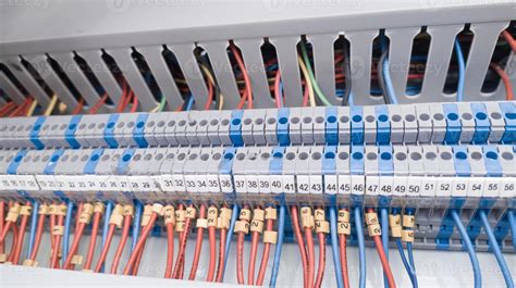 Terminal Of Control Control Panel Assembly With Wire And Terminal Box