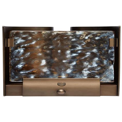 Ripple Glass Bedside Table Lamp André Fu Living Brass Bronze Metal Crystal For Sale At 1stdibs
