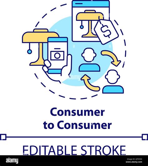 Consumer To Consumer Concept Icon Stock Vector Image And Art Alamy