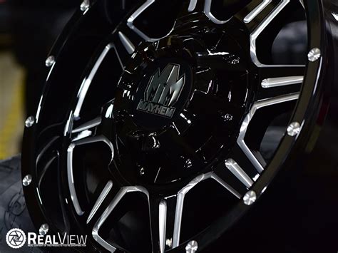 Realview Of Mayhem Monstir 8100 Gloss Black W Milled Spokes 17x9 12
