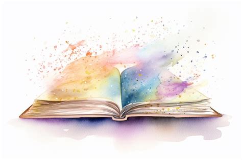 80 000 Watercolor Open Book Pictures
