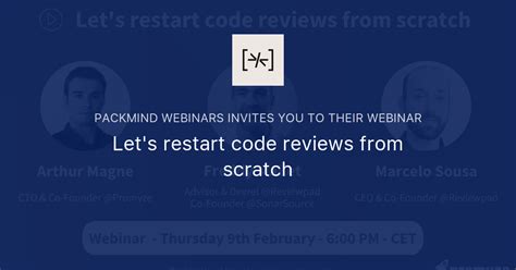 Lets Restart Code Reviews From Scratch Packmind Webinars