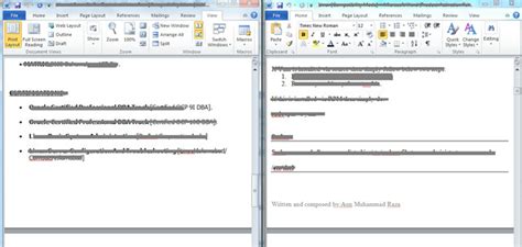 Microsoft Word 2010 View Two Documents Side By Side