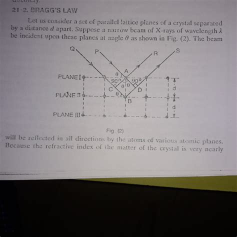 1 Derive The Braggs Law Of X Ray Diffraction Wizedu