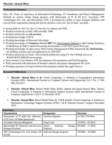 SQL Resume Examples To Download SQL Resume Examples To Download