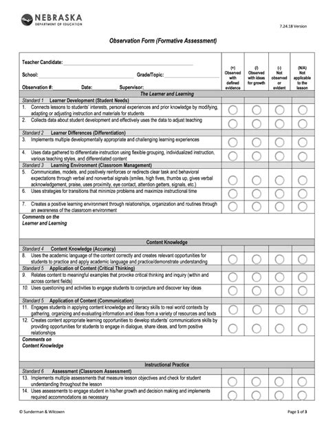 Observation Form Formative Assessment Fill Out And Sign Printable Pdf Template Airslate Signnow
