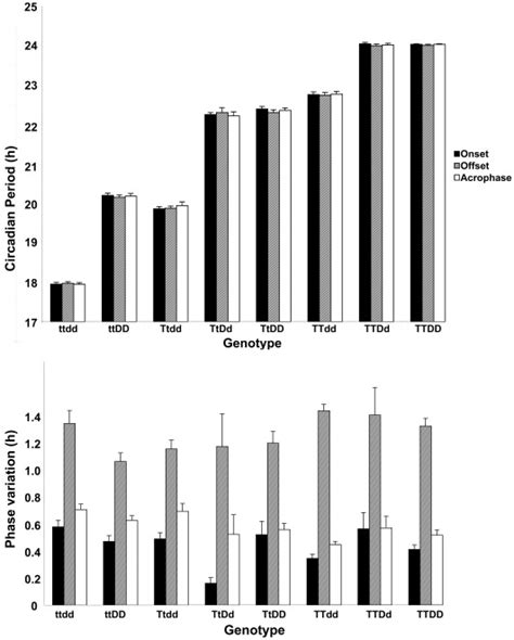 Mean SEM τDD top and phase variation bottom of the time of Download Scientific Diagram