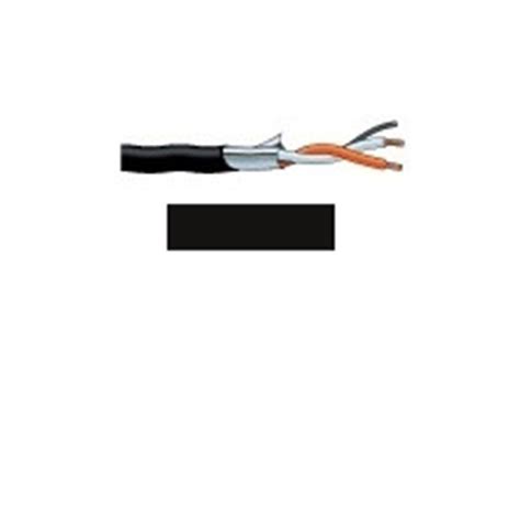 2 Conductor Aluminium Foil Shield Cable 3 2mm Od Black 200m Roll Big W