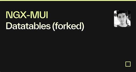 Ngx Mui Datatables Forked Codesandbox