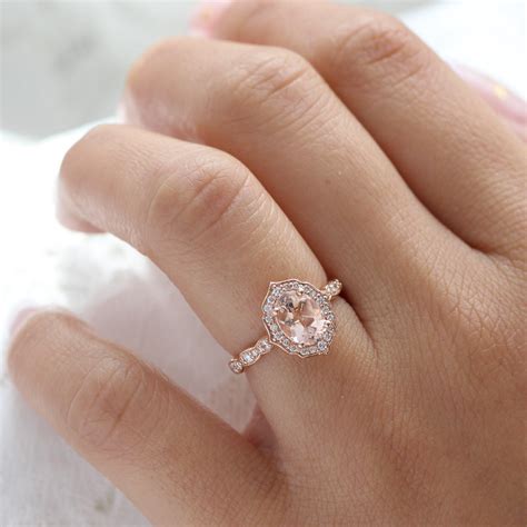 Vintage Morganite Engagement Rings
