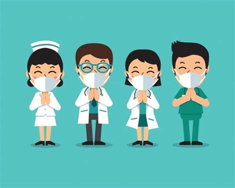 Médicos Y Enfermeras De Dibujos Animados Premium Vector Freepik