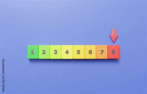 Arrow Point Pointer Rating High Risk Levels Scale Speed Number Eight