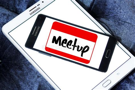 Logotipo De Meetup Foto Editorial Imagem De Comercial 91655776