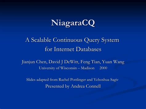 Ppt Niagaracq Powerpoint Presentation Free Download Id3276032