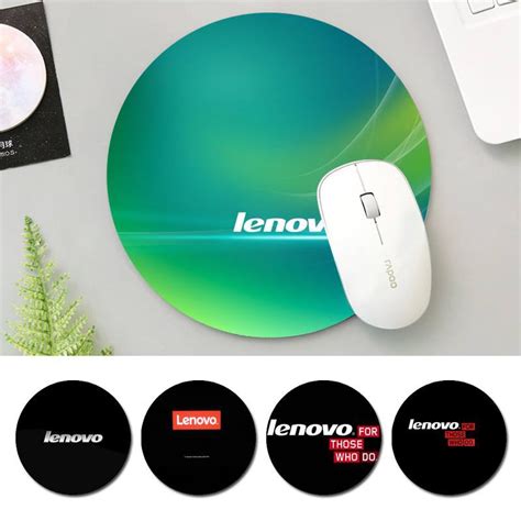 Round Lenovo Mouse Mat Round Size Rubber Mouse Pad Gaming Player Desktop Pad Computer Laptop