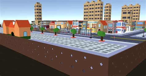 Voxel City 3d Urban Unity Asset Store