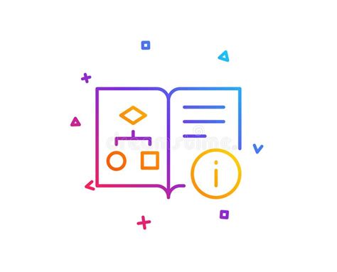 Technical Algorithm Line Icon Project Documentation Sign Vector Stock Vector Illustration Of