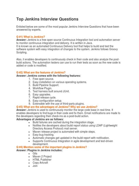 jenkins interview questions and answers 1 pdf computing version
