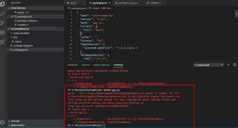 Javascript Im Facing Problem On Running Mocha Test How To Resolve