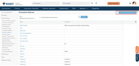 Create And Manage Procedure Macros Rxnt Client Resolution Center