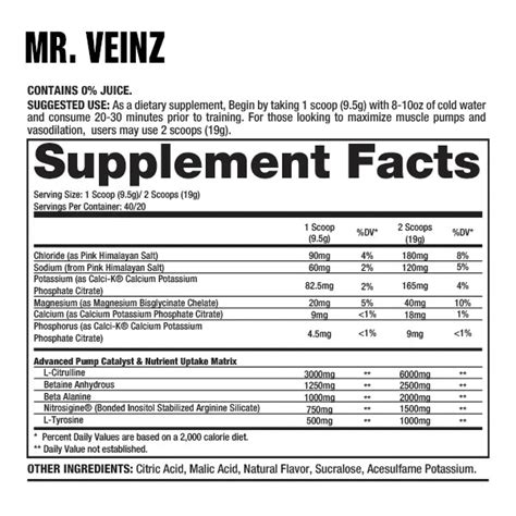 Dragon Pharma Mr Veinz 40 Servicios Suplementos Alex Mx