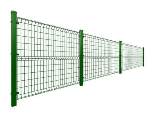 Custom 3d 3 Folds Plastic Coated Wire Fencing Panels Grass Green Color