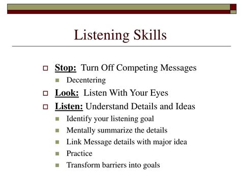 ppt listening and responding powerpoint presentation free download