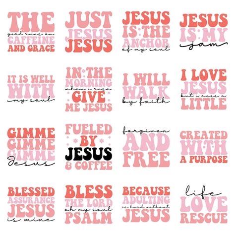 Premium Vector Jesus Svg Retro Svg Design Bundle