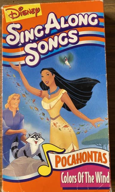 Disneys Sing Along Songs Pocahontas Colors Of The Wind Vhs 1995