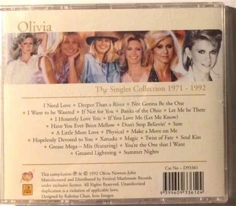 Olivia Newton John The Singles Collection 1971 1992 Australian Cd 24