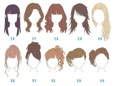 Длинные волосы аниме как нарисовать