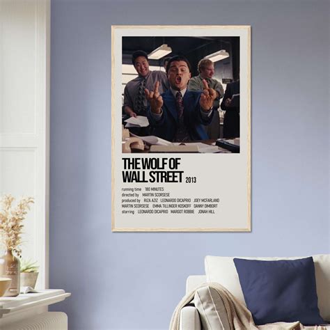 The Wolf Of Wall Street Movie Poster Tv Series Poster Vintage Movie