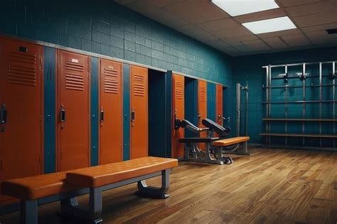 Premium Photo Empty Gym Locker Room