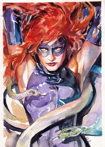 Ito Original Art Medusa Illustration Kirbys Comic Art