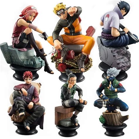 6 PCS PVC Anime Naruto Action Figures Dolls Set New Uzumaki Naruto ...